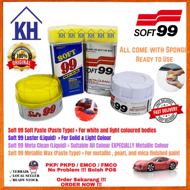 SOFT 99 - Cleaner & Polish / SOFT Meta-Clean / Soft Paste / Meta Wax ...