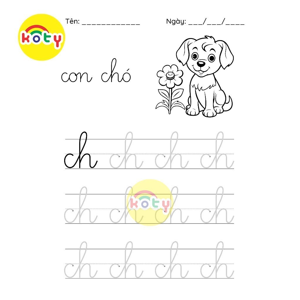 Set of 11 Vietnamese Consonant Letter Pictures for Children to Color ...