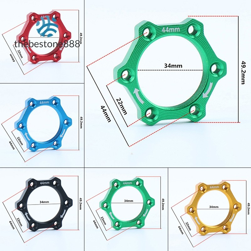 (THEBEST) 44mm Bike Rotary Screw Thread Hub Flange Adapter Brake Disc ...