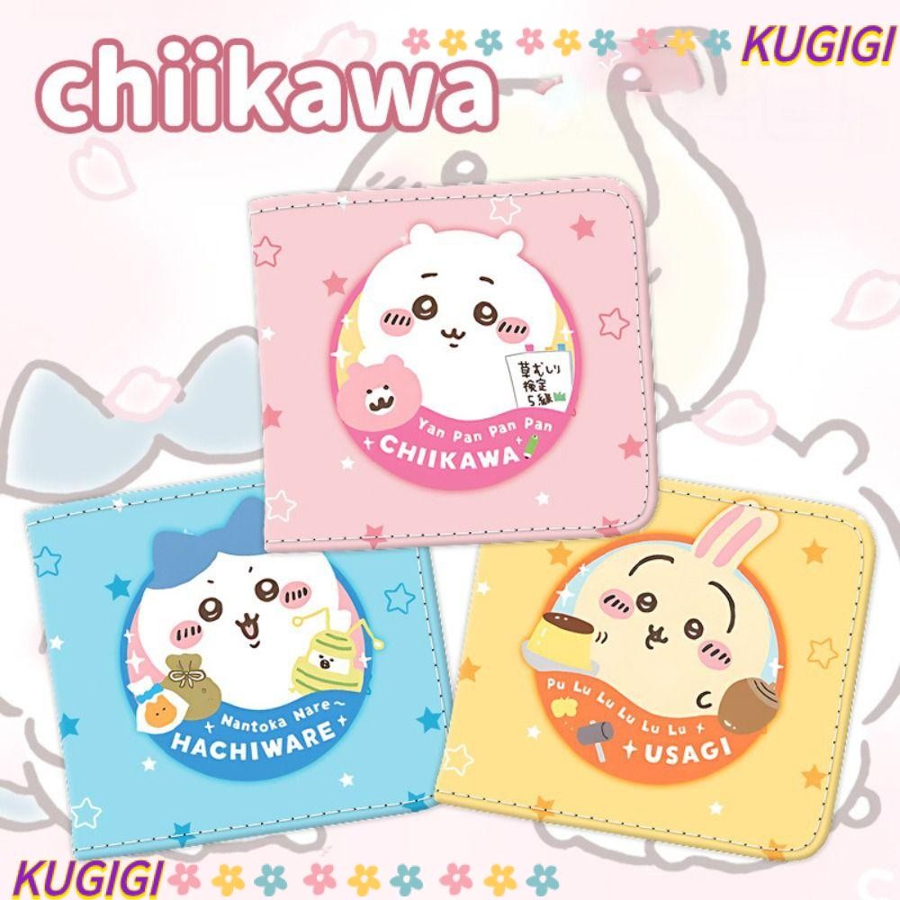 KUGIGI Coin Purse, Multiple Chiikawa Wallet, Cartoon PU Casual Large ...