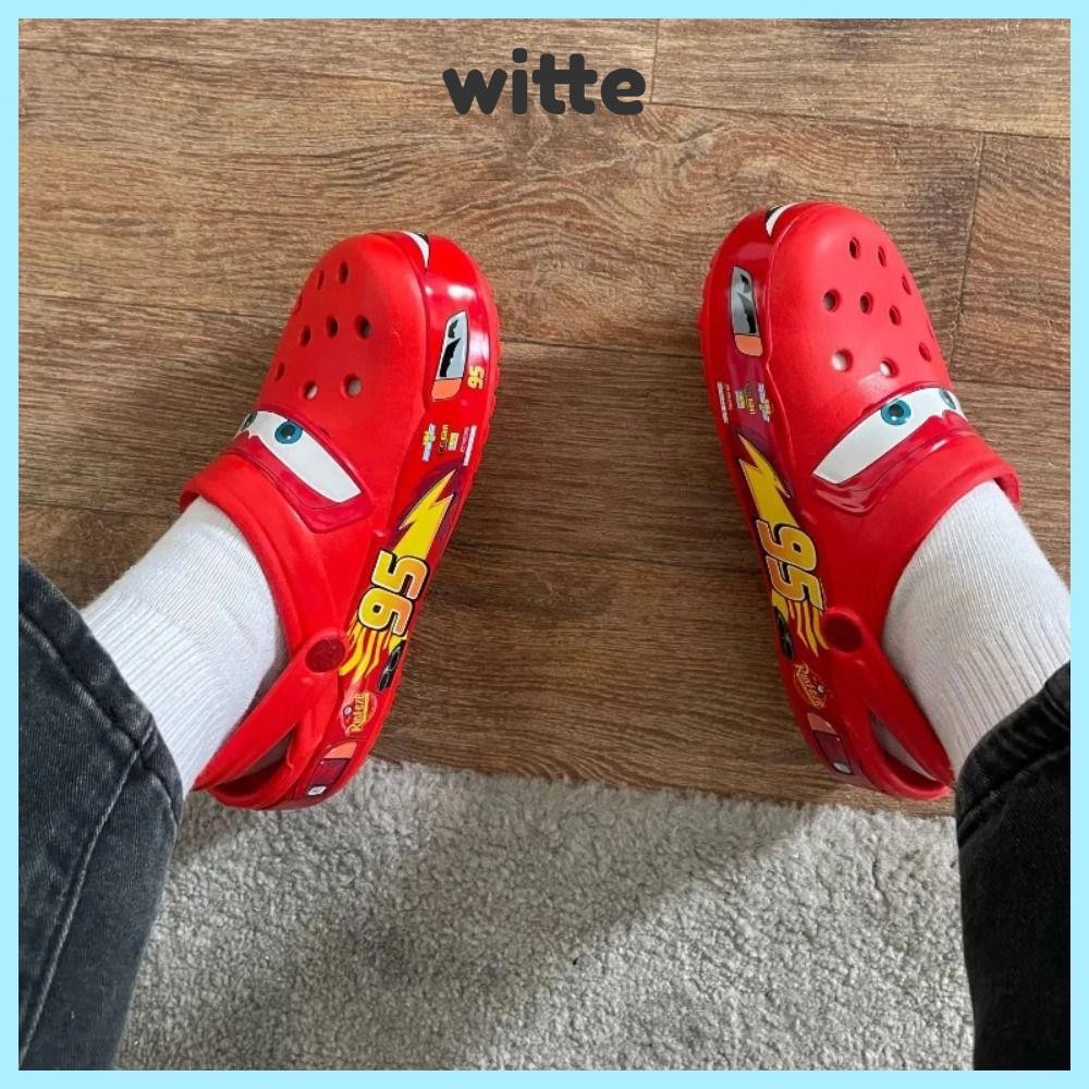 WITTE Lightning Mcqueen Pixar slippers, Pool anti slip Outdoor slippers ...