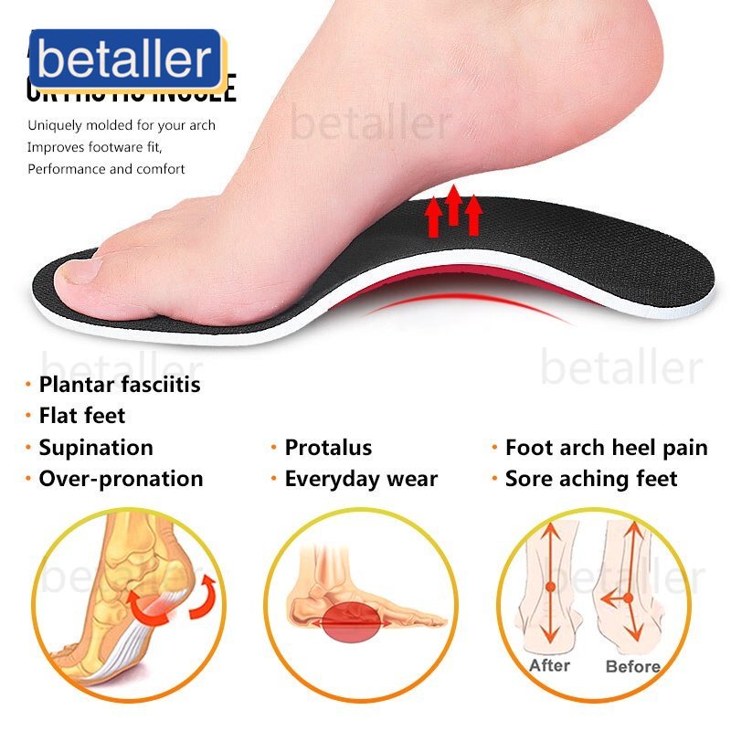 Orthotic Insole arch support Flatfoot Orthopedic Insoles for feet Ease ...