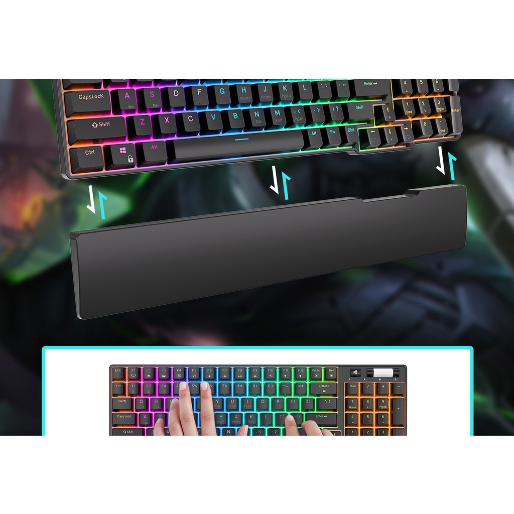 Royal Kludge RK96 Wireless Bluetooth Mechanical Three mode RGB Hotswap ...