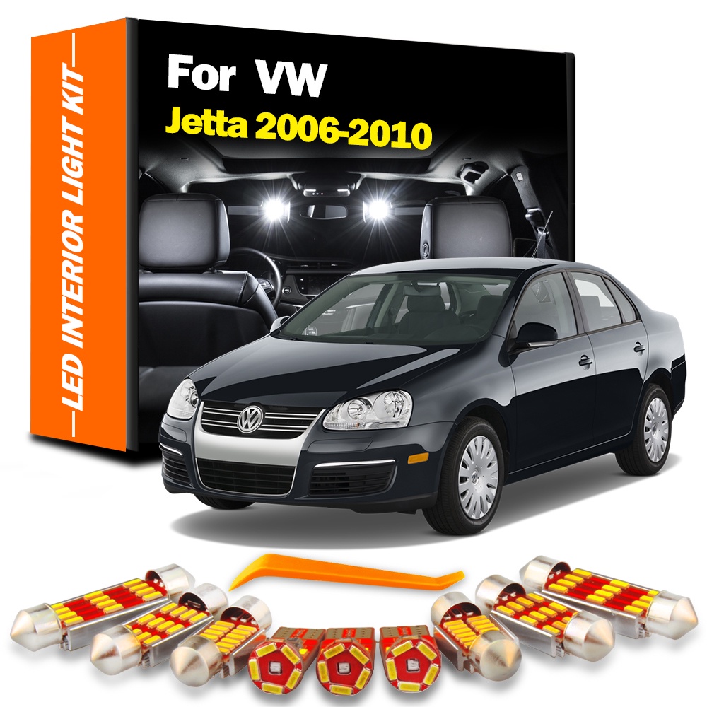 14Pcs Car Interior Light Reading Dome LED Bulb Kit For VW Volkswagen ...