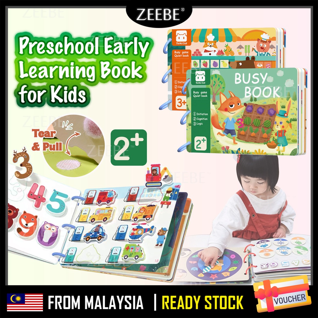 ZEEBE Baby First Enlightment Book Quiet Book Preschool Toddlers Toys ...
