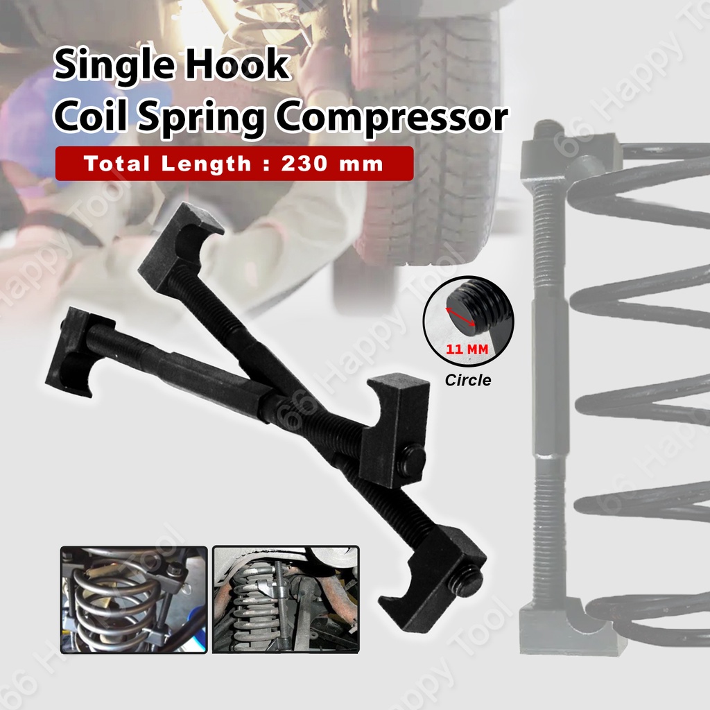2pcs 230mm Heavy Duty Coil Spring Compressor Tool Pembuka Spring Kereta ...