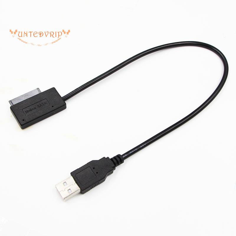 35CM USB Adapter PC 6P+7P CD DVD Rom SATA to USB 2.0 Converter Slimline Sata 13 Pin Drive Cable ...