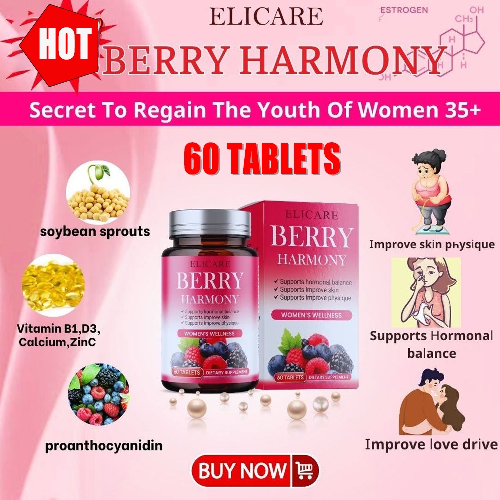 LEGIT ELICARE-ORIGINAL BERRY HARMONY (BUY1TAKE2) - SAFE & EFFECTIVE HORMONAL BALANCE-WOMENS ...