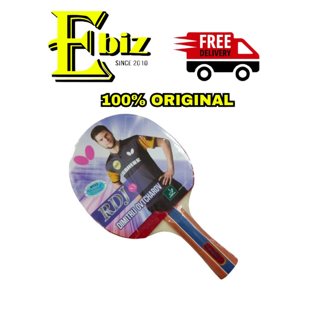 BUTTERFLY RDJ S3 Table Tennis Bat | Shopee Malaysia