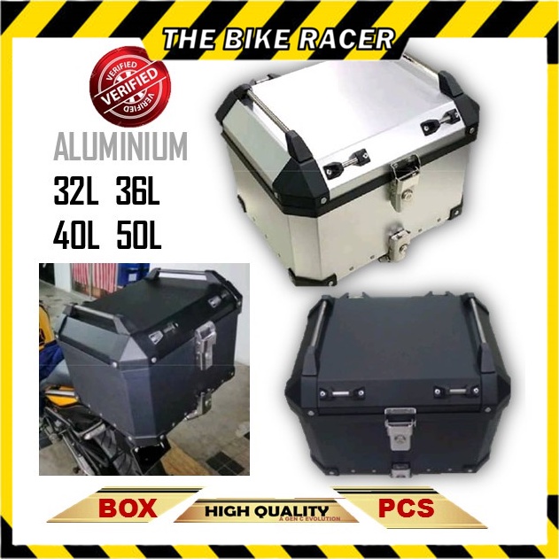 ALUMINIUM TOP BOX MOTORCYCLE 32L 36L 40L 50L | Shopee Malaysia