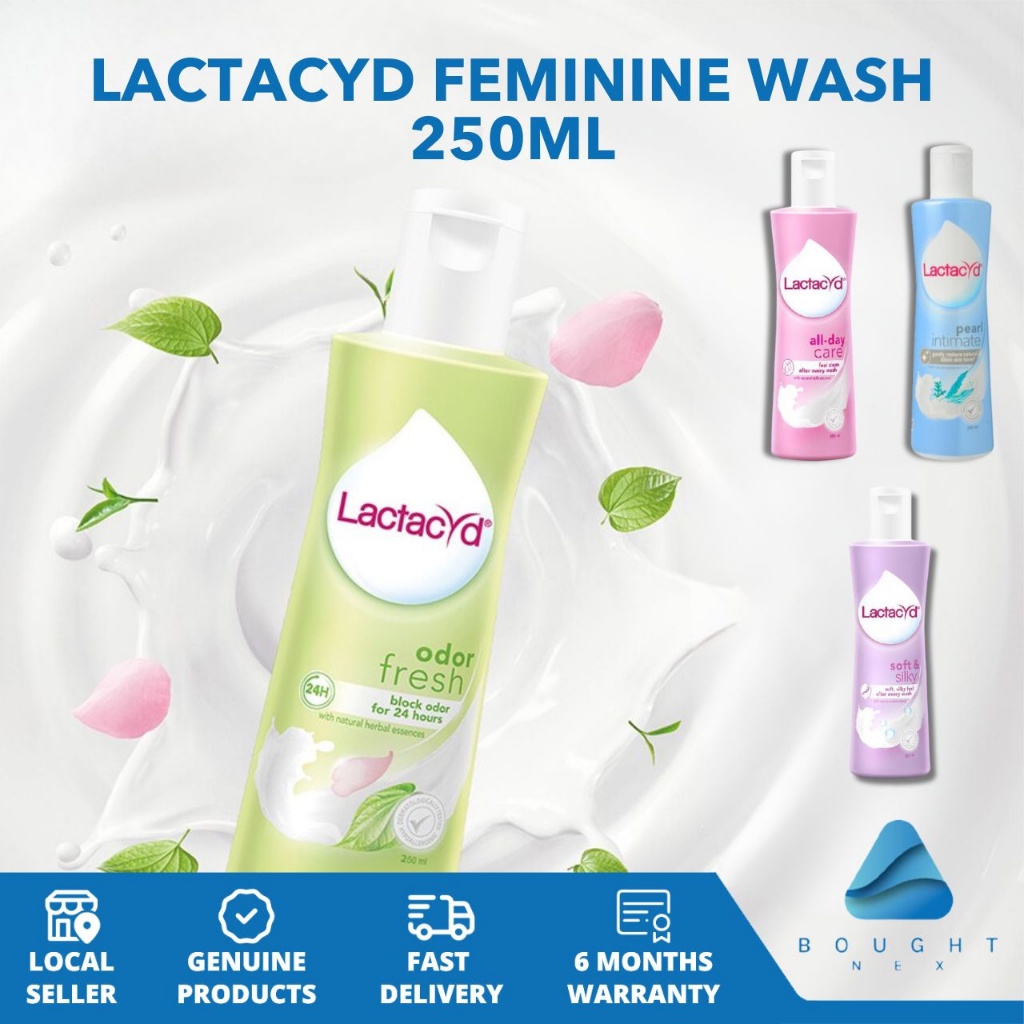 Lactacyd Feminine Wash 250ml All Day Odor Fresh Soft Silky Pearl ...