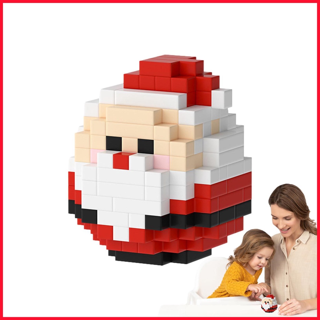 Building Blocks Developmental Santa Claus Snowman Classic Building ...