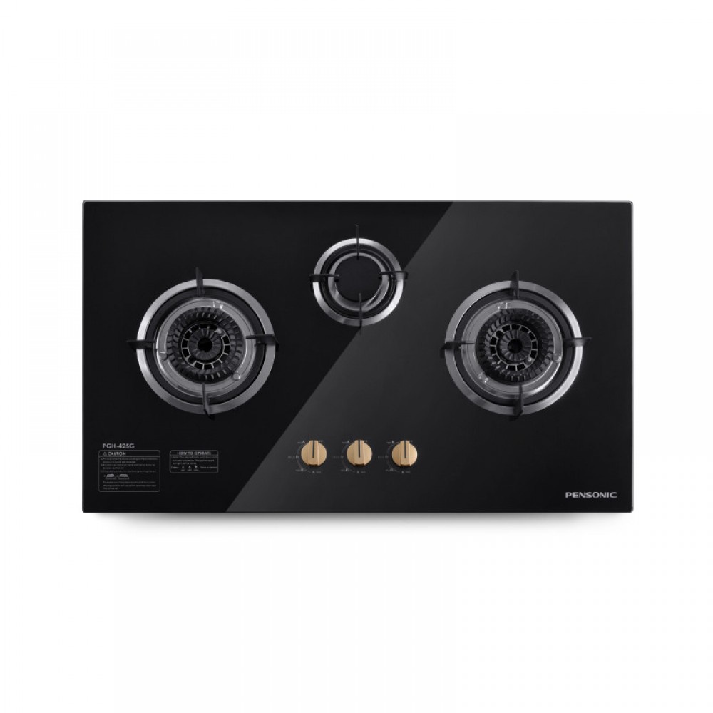 PENSONIC 2 & 3 Burner Flexible Base Built-In Hob PGH-424G / PGH424G ...