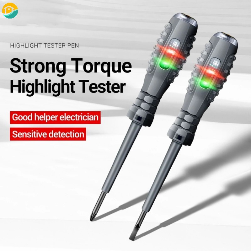 High Torque Double Color Light Digital Voltage Tester Pen Screwdriver ...