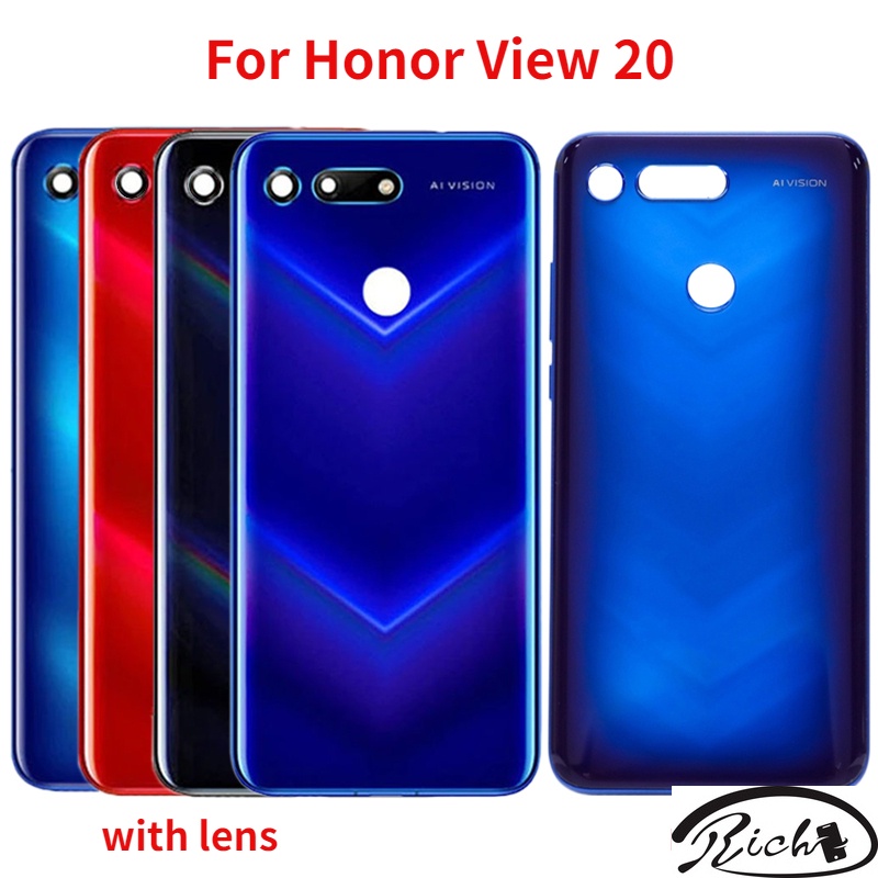 Back Glass For Huawei Honor V20 View 20 Back Battery Cover Rear Door ...