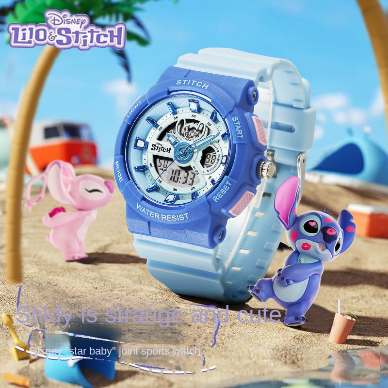 [Original Genuine] Disney Sports watch Lilo & Stitch series 3D children ...