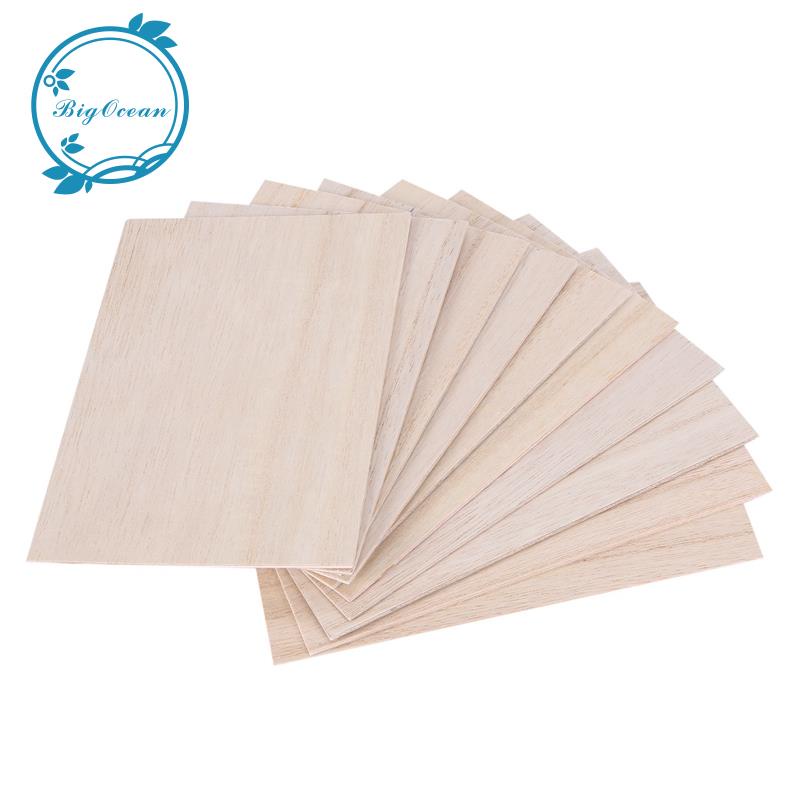 10Pcs Balsa Wood Sheets Wooden Plate 150*100*2mm For House Ship Craft ...