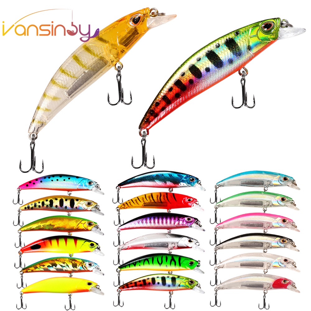 19 colors Lure For Fishing 6.5cm/7g Sinking Minnow Fishing Gear Hard Bait Minnow 3D Eyes Laser ...
