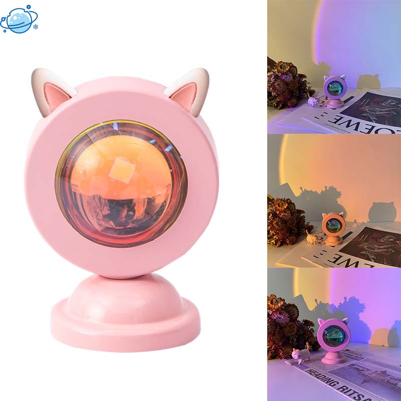 Unique adjustable LED sunset light for bedroom Projection Lamp Rainbow ...