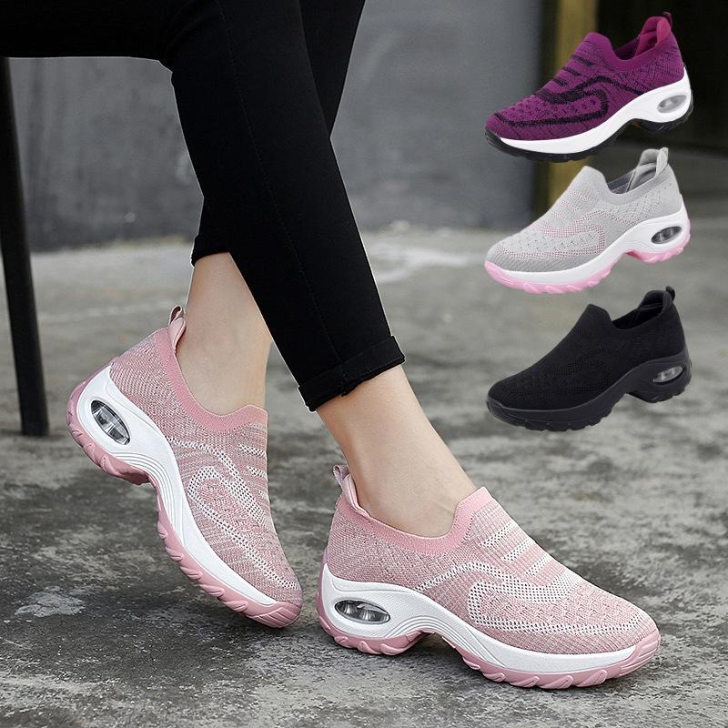 Kasut Sukan WanitaTapak Tebal Sneakers JH992 Soft Running Sport Shoes ...