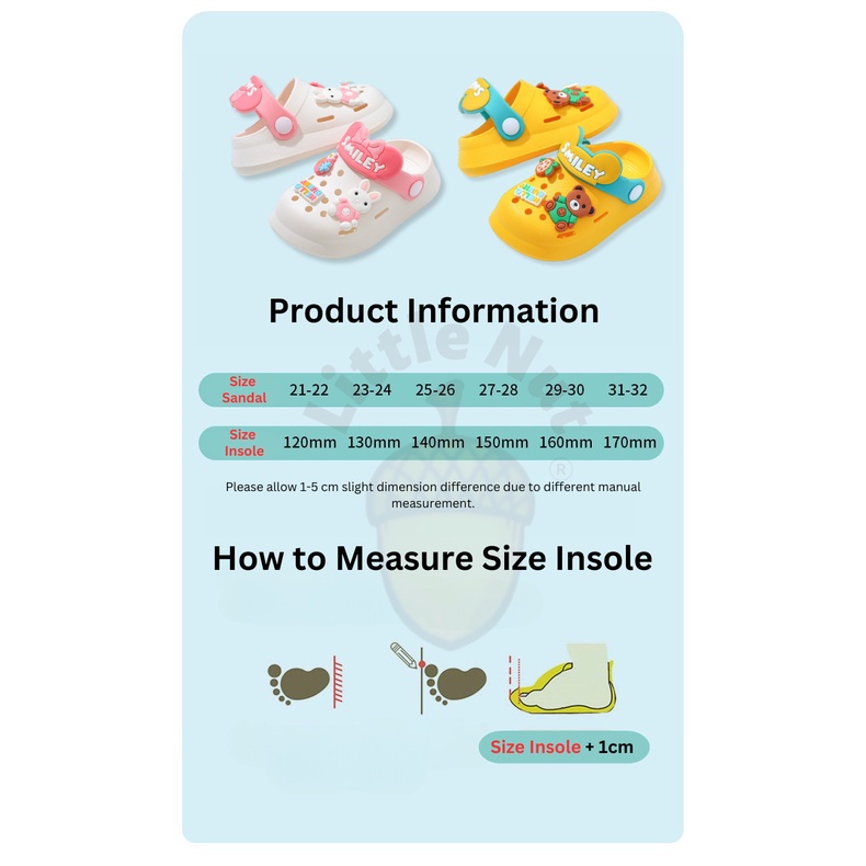 Cute Cartoon Animal Selipar Budak Lelaki Indoor Slipper Kids Slipper ...