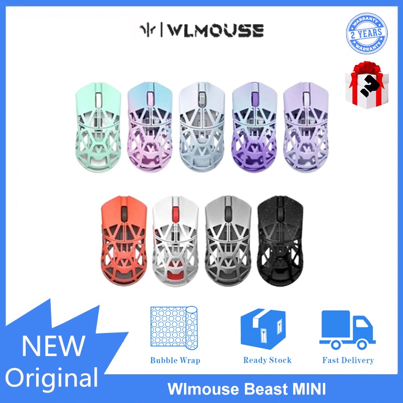 Wlmouse Beast MINI Lightweight magnesium alloy dual mode Gaming Mouse ...