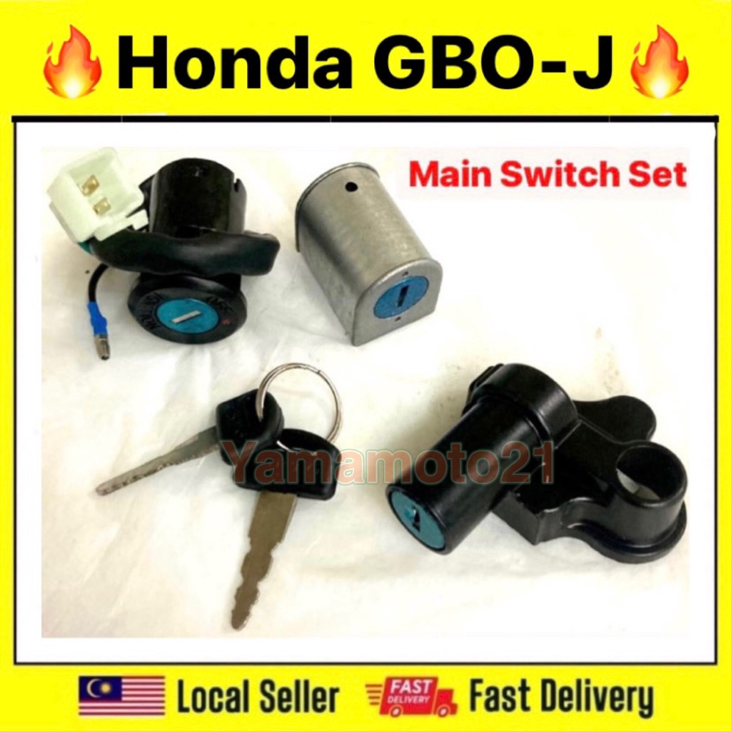 HONDA GBOJ MAIN SWITCH ONLY / MAIN SWITCH SET (ST) // LAMPU PETAK GBO-J ...