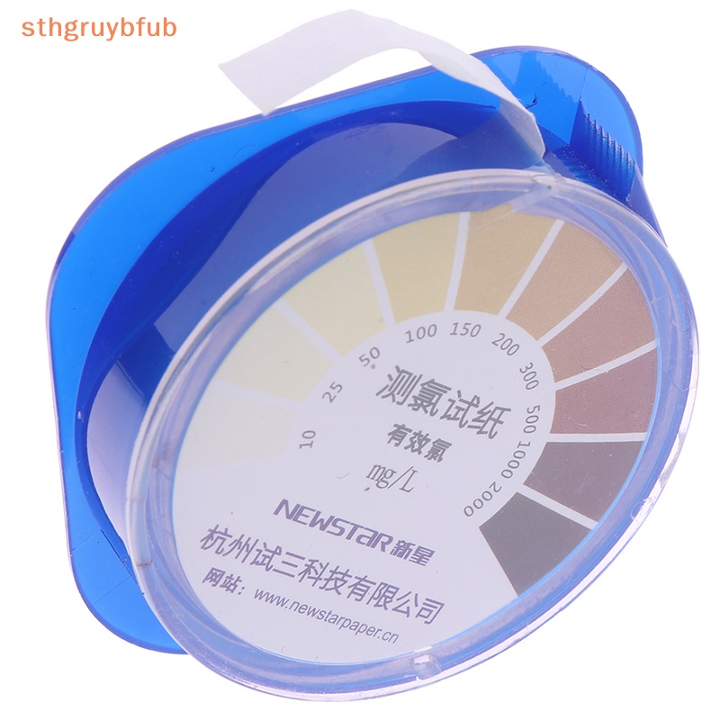 STHB 1Roll Chlorine Test Paper Strips Range 10-2000mg/lppm Color Chart ...
