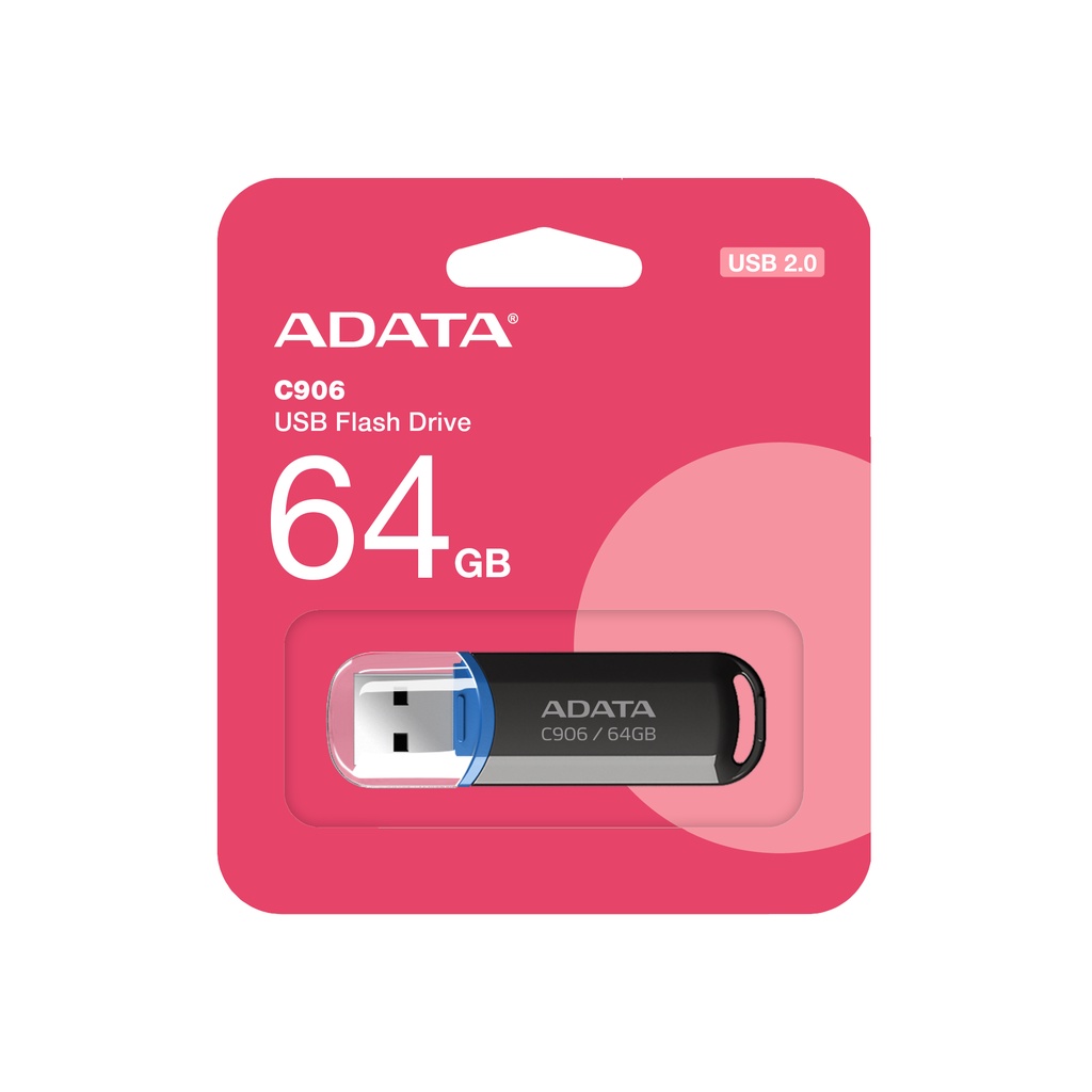 Adata 64GB C906 Compact USB Flash Drive - Black | Shopee Malaysia