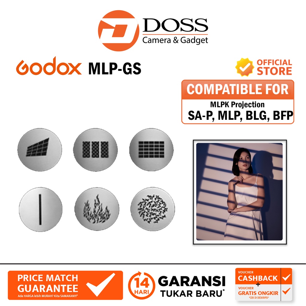 Godox MLP-GS Gobo Set for MLPK Projection Attachment SA-P MLP BFP ...