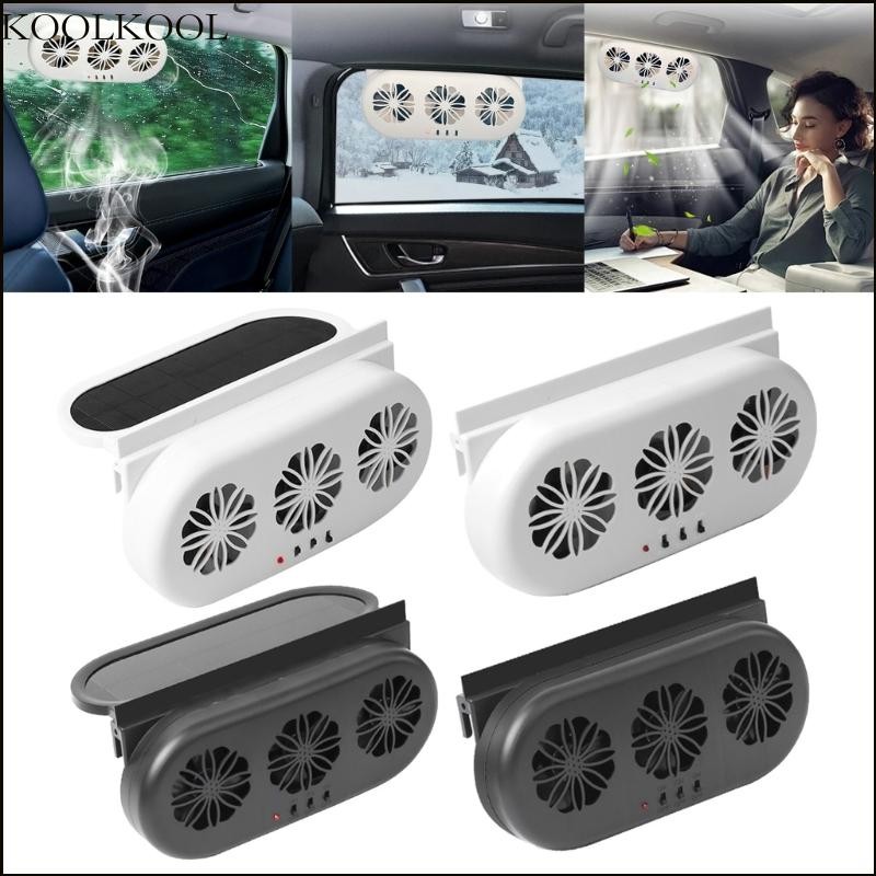 KOOK 3 Coolers Car Fan Solar Energy Cooling Vent Exhaust Car Coolers ...