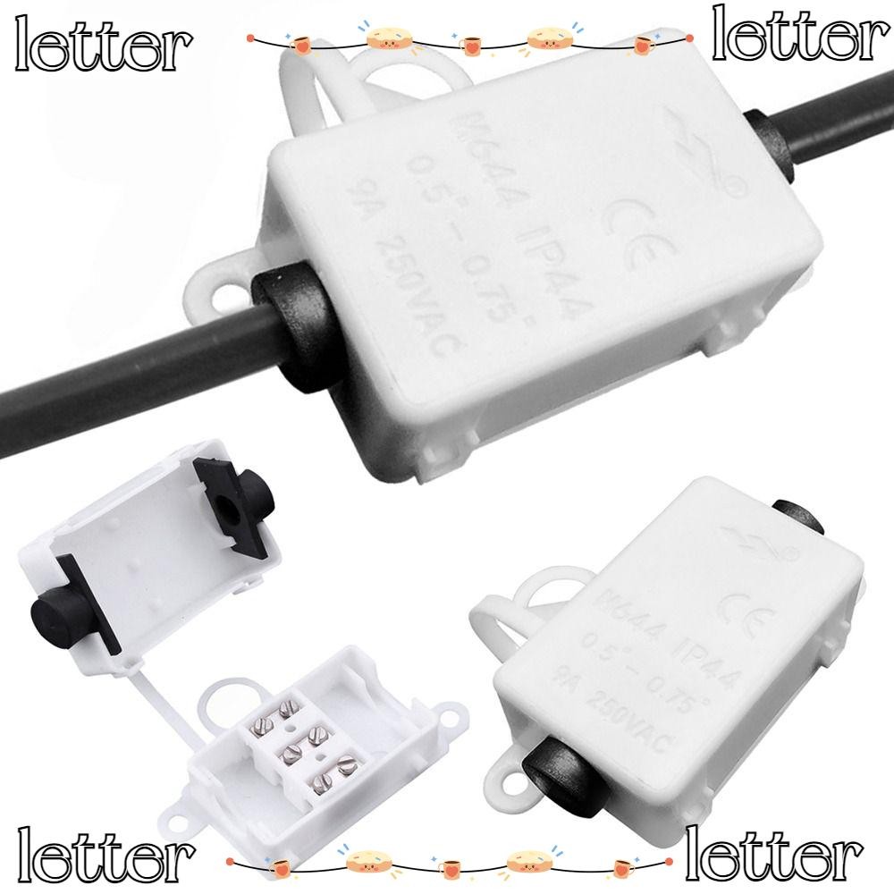 LETTER Electrical Junction Box, IP44 3 Way Cable Connector, Waterproof ...