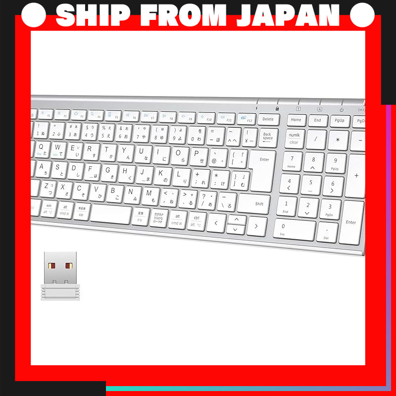 iClever Wireless Compact Keyboard with 2.4GHz Connectivity and USB-C ...
