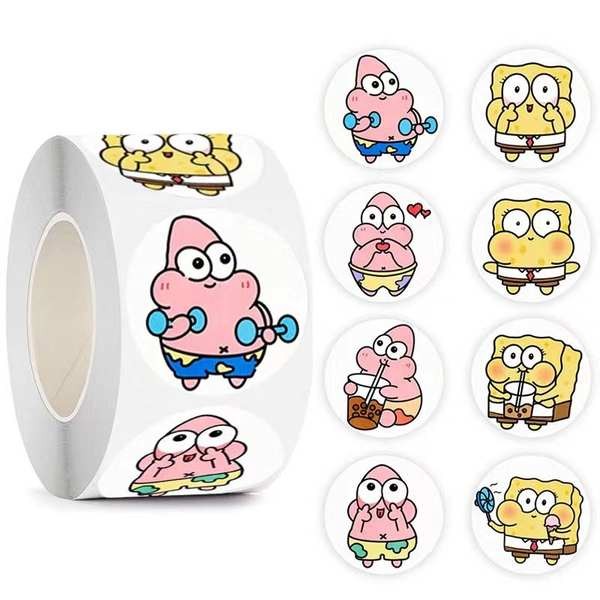 sticker cute stickers Spongebob SquarePants Children Cartoon Stickers ...