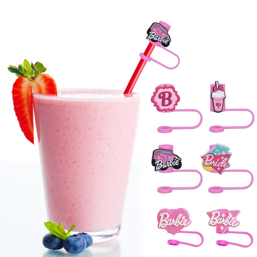 Barbie Straw Cap Silicone Cute Fashion Straw Hat Dust Plug Decorative ...