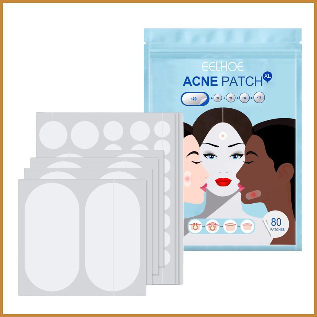80 Patches Acnes Pimple Patch Face Invisible Stickers Quick Effect ...