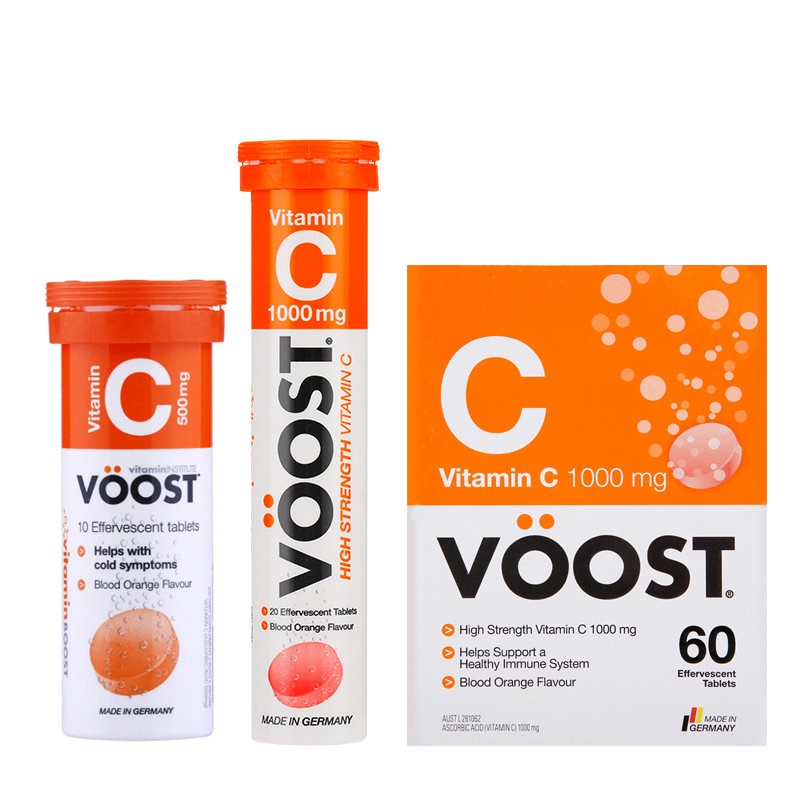 Voost Effervescent Tablets Supplement Vitamin C 10/20/60 Tablets Adult Multi Vitamin C | Shopee ...