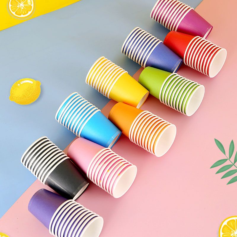 50ml Color Paper Cup Mini Small Diy Kindergarten Handmade Paper Cup ...