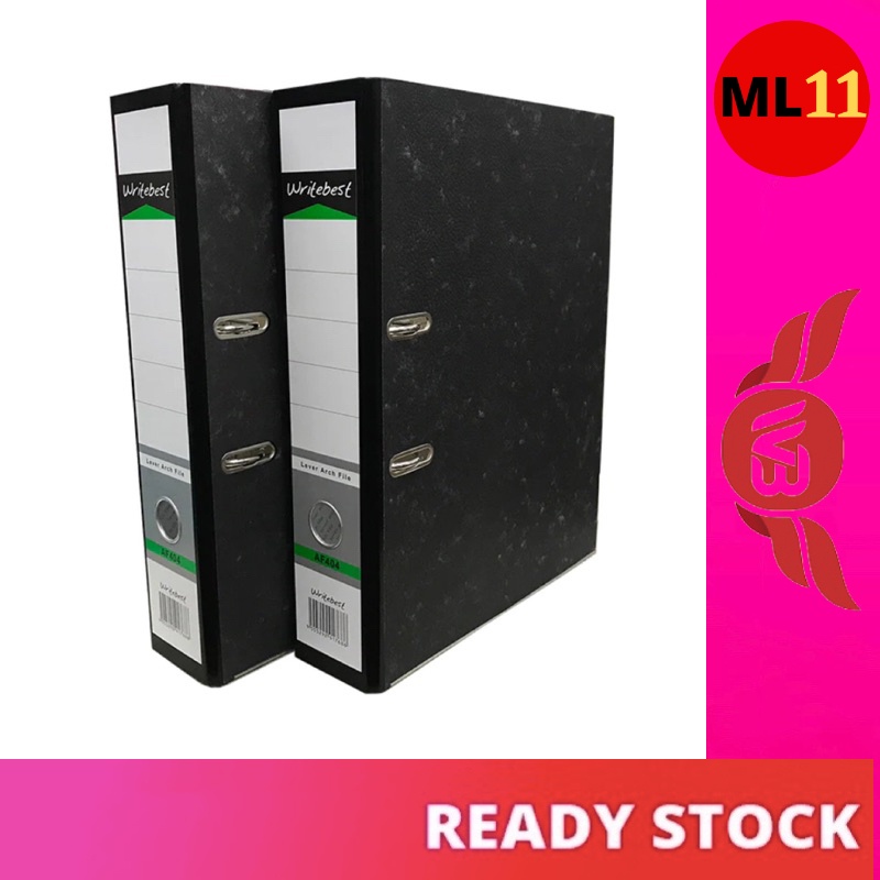 WRITEBEST Lever Arch File / Ring File + Index Divider / Fail Kulit ...