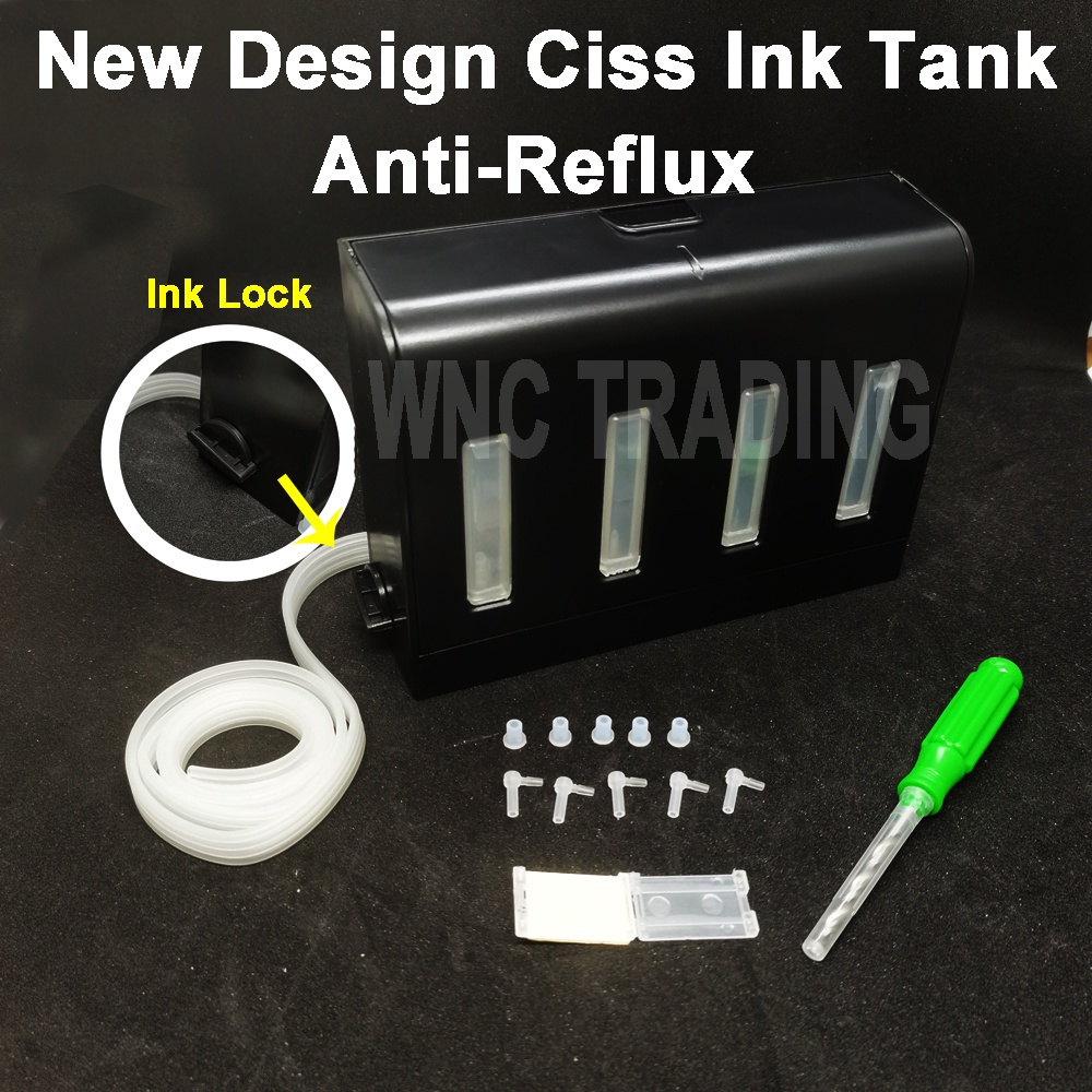 New Luxury 4 color DIY CISS Empty Ink Tank ( Anti-reflux with Ink lock ...