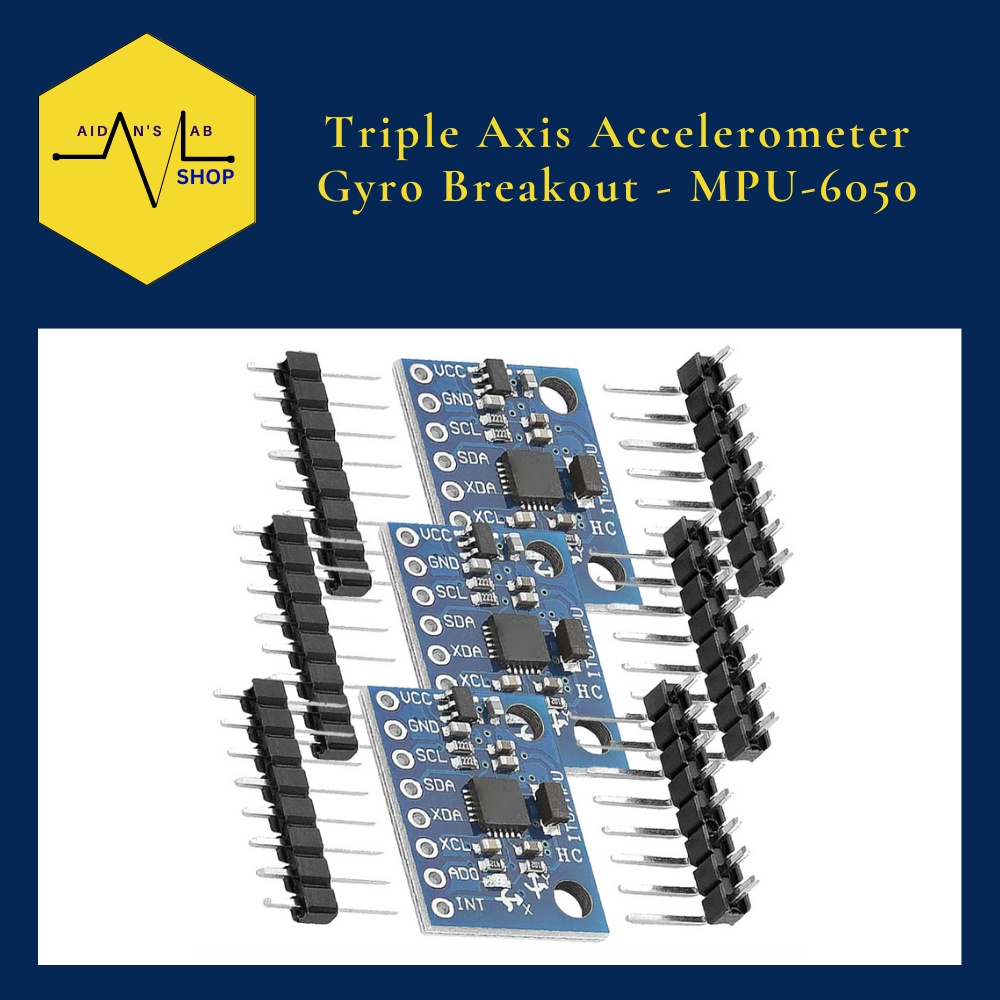 Triple Axis Accelerometer Gyro Breakout - MPU-6050 | MPU6050 | Aidans Lab | Shopee Malaysia