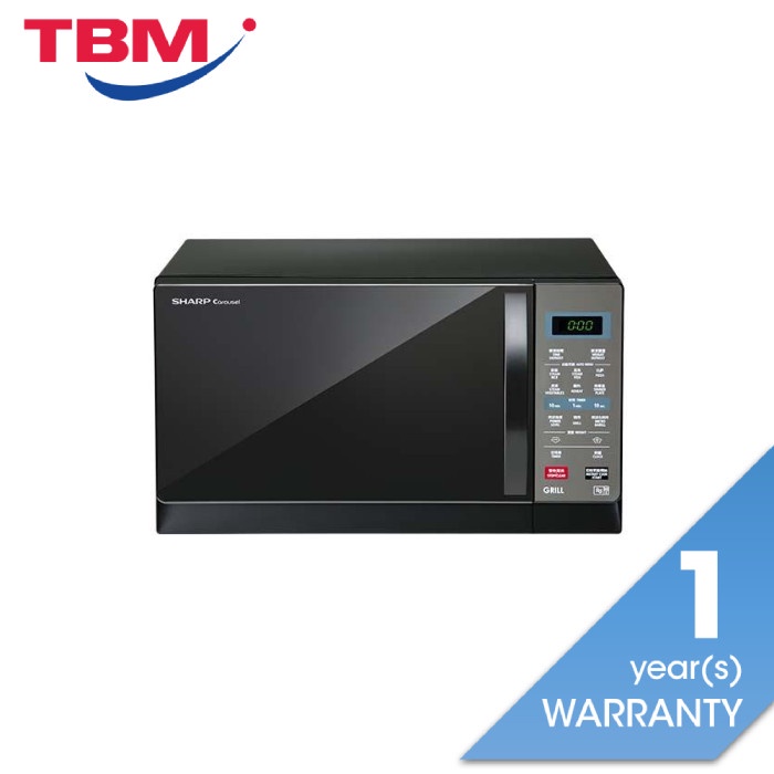 Sharp R607EK 25L 900W Microwave Oven with Grill Touch Control Black ...