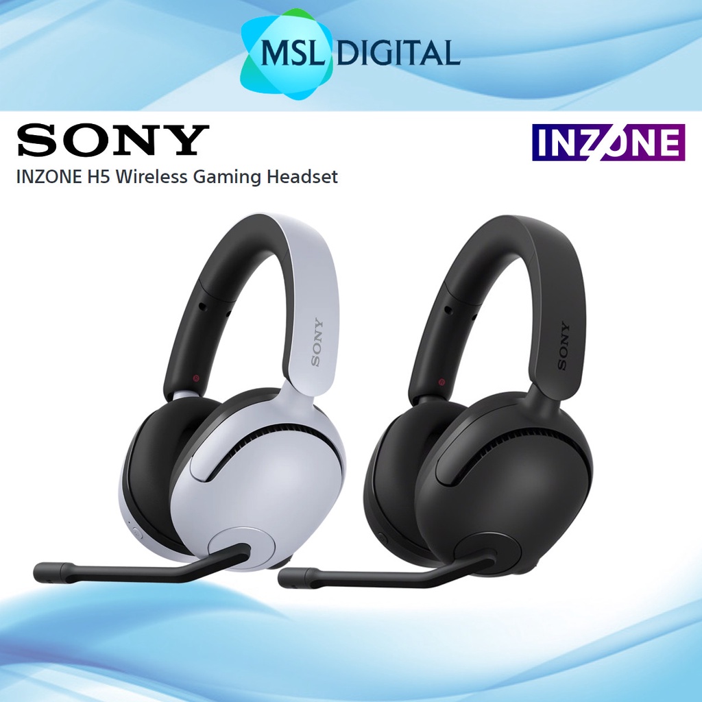 Sony INZONE H5 WH-G500 Wireless Gaming Headset | 360 Spatial Sound ...