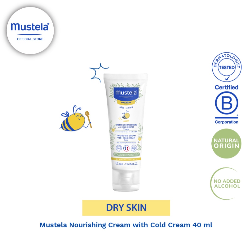 Mustela Nourishing Cream with Cold Cream - Dry Skin Baby Face Cream ...