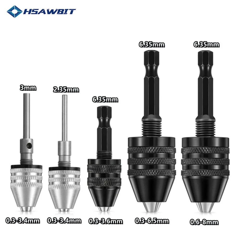 1 Piece Quick Change Keyless Drill Bit Chuck Hex Shank Adapter ...