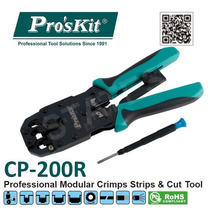 Pro'sKit CP-200R Professional Modular Crimps Strips & Cuts Tool (Taiwan) | Shopee Malaysia