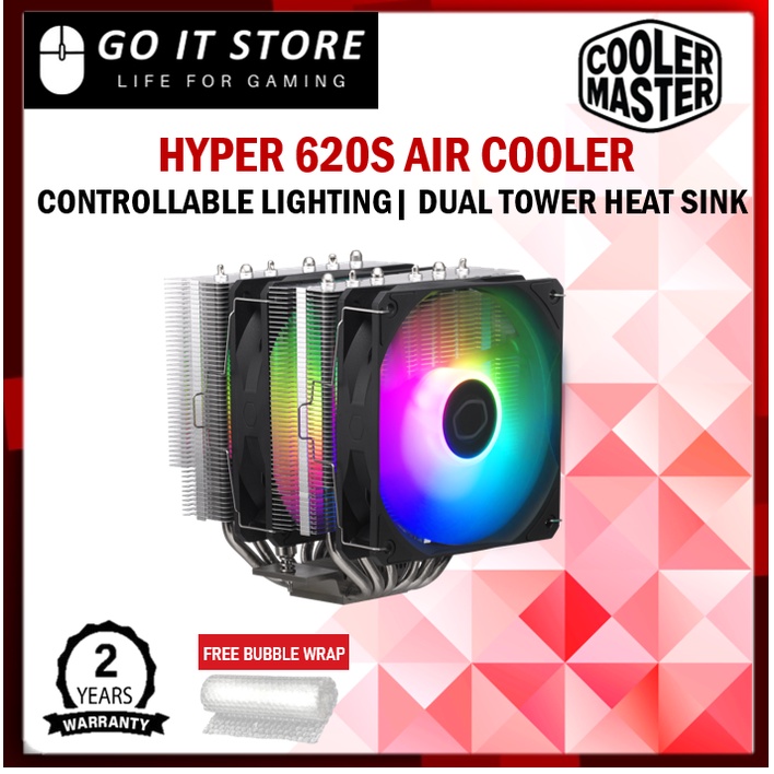 Cooler Master HYPER 620S ARGB Cpu Air Cooler BLACK (RR-D6NA-17PA-R1 ...
