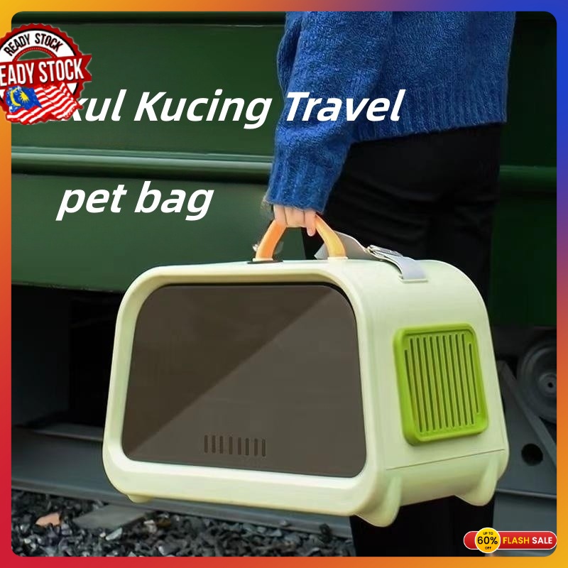 Pet Travel Bag Pet Dog Cat Carrier Portable Travel Kennel Bag Sangkar ...