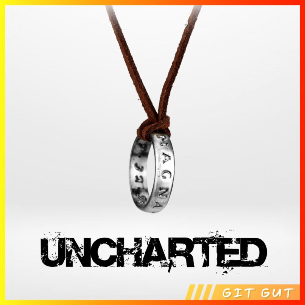 Necklace Uncharted Nathan Drake Sic Parvis Magna Ring Necklace | Shopee ...