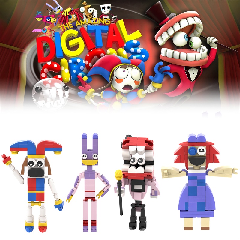 The Amazing DIGITAL Circus Building Blocks Set Clown The Amazing ...